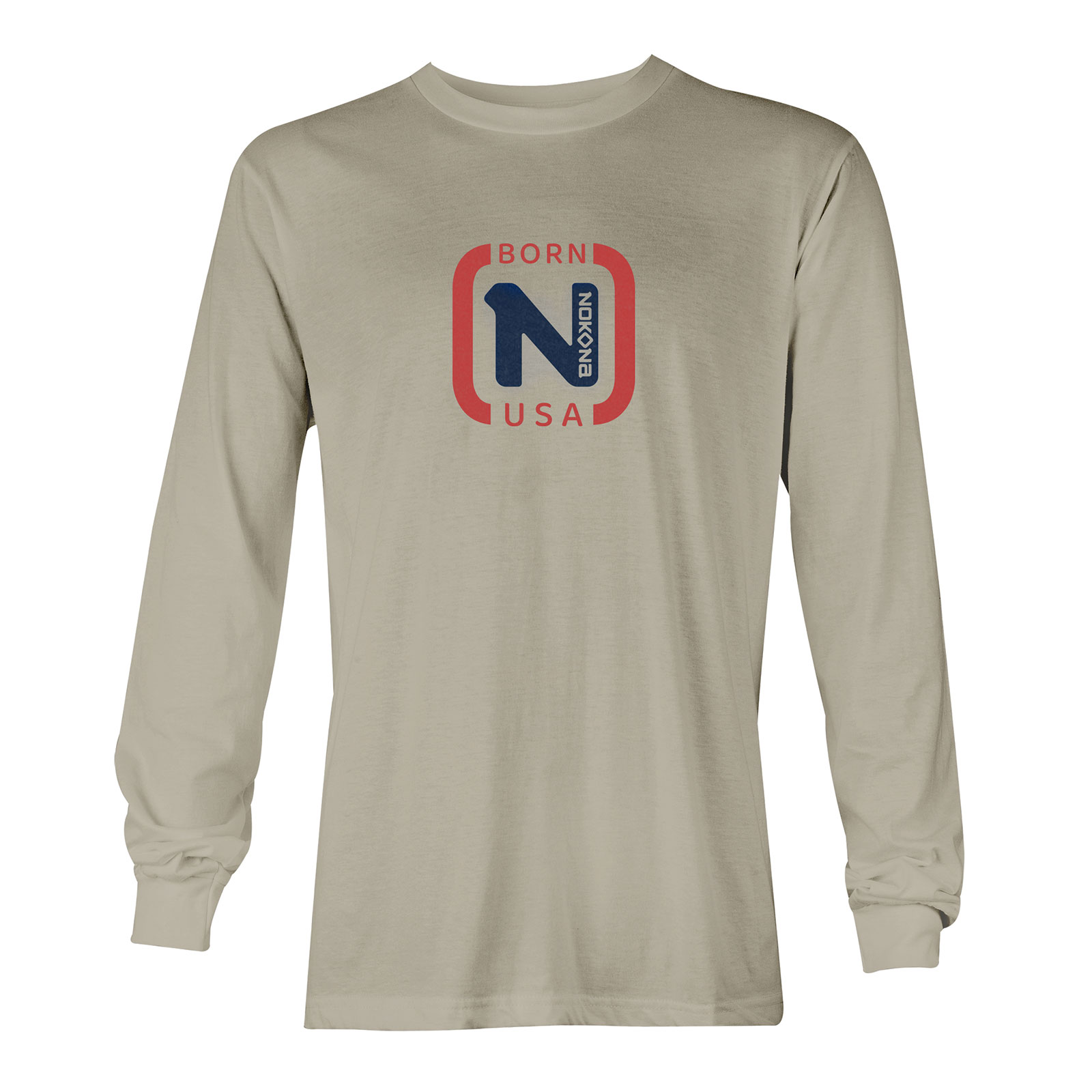 Born N USA Stone Gray Long Sleeve - Nokona Ballgloves