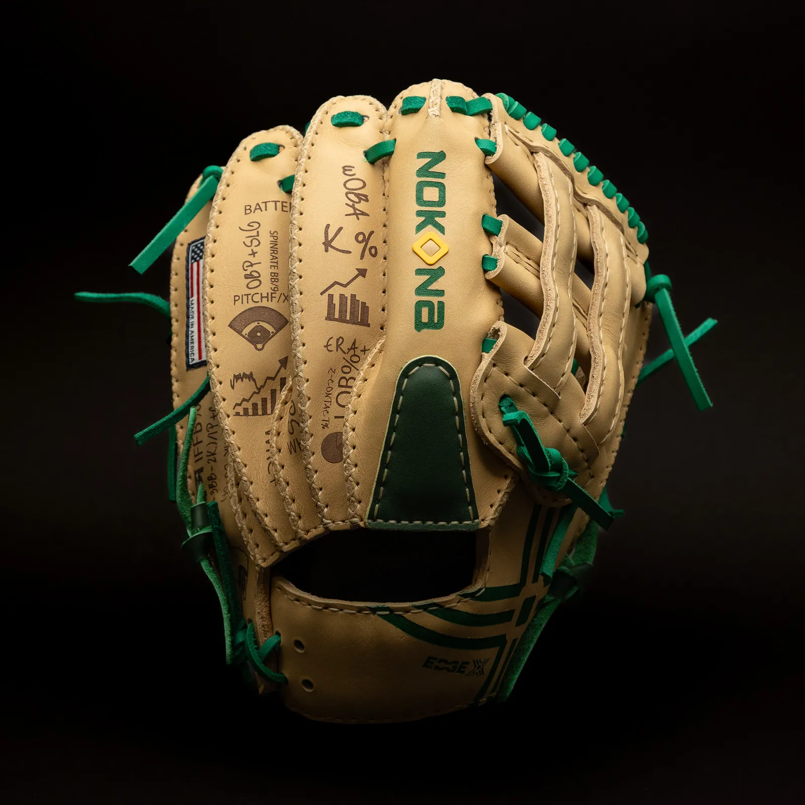 EdgeX® Sabermetrics - 11.75" H Web Infield Glove - Nokona Ballgloves