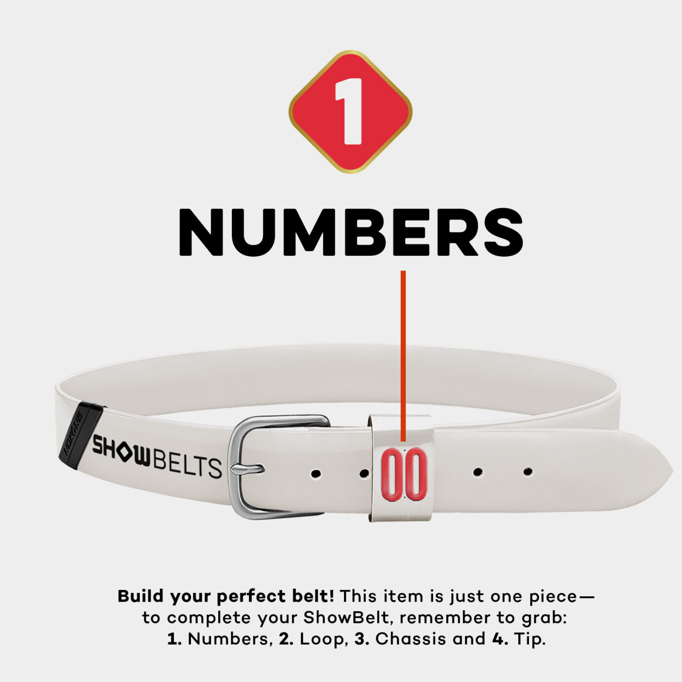 ShowBelt® Numbers (part 1 of 4) - Nokona Ballgloves